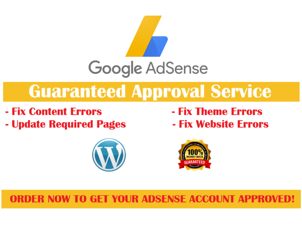 Google Adsense Guaranteed Approval Service for Your Website | Upwork