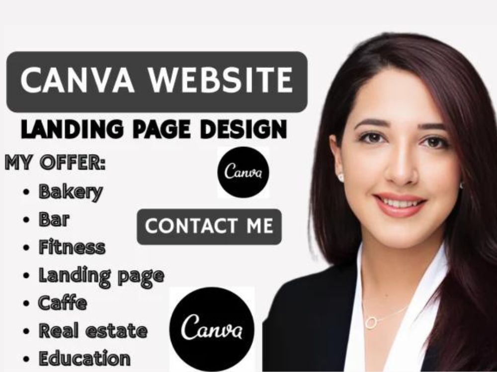 A stunning canva website and canva customizable template editable ...