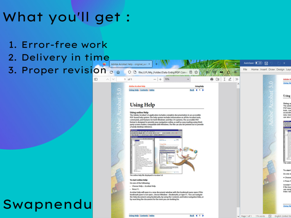 Data Entry, PDF Conversion and several Virtual Assistant services. | Upwork