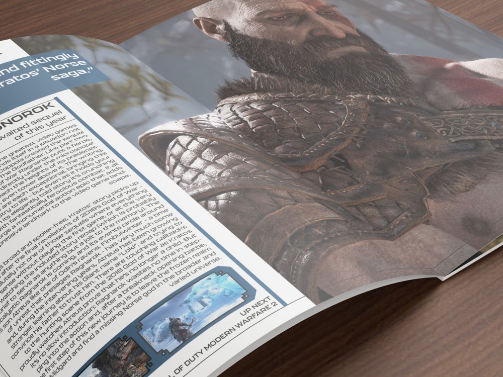A magazine layout with what you need | Upwork