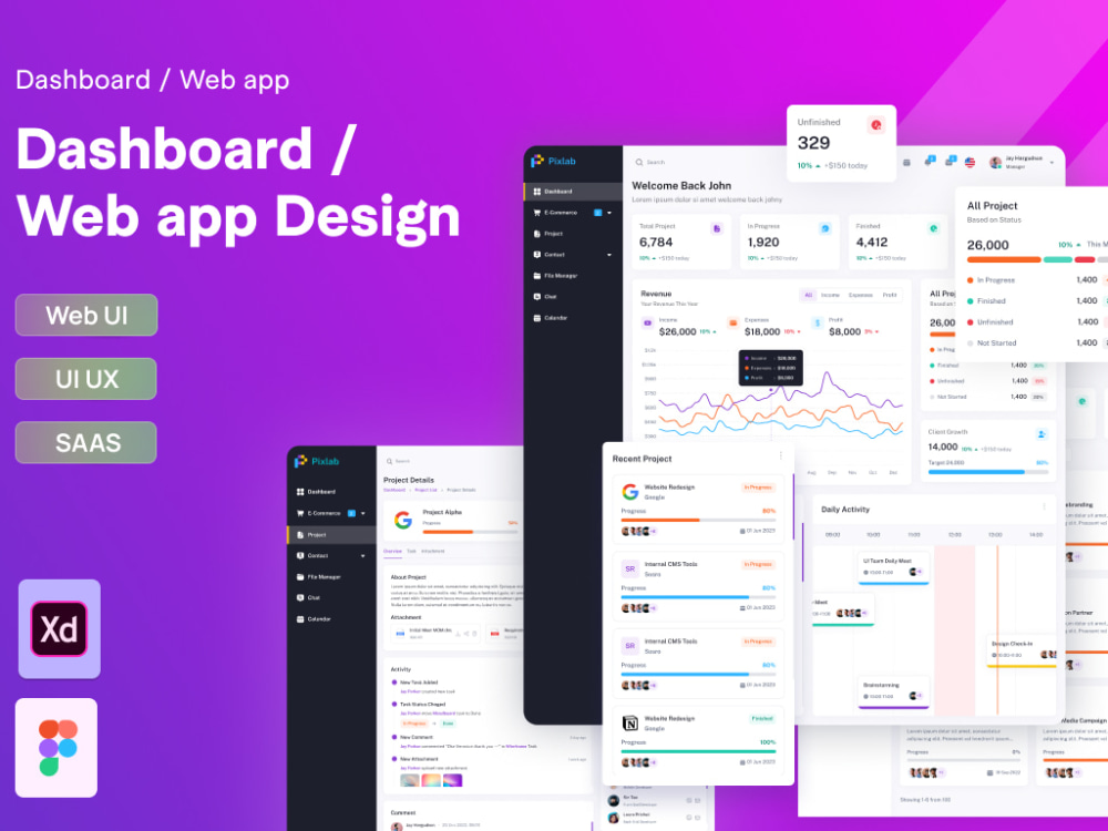 Responsive website UI/UX design, web UI or landing page UI design in Figma | Upwork