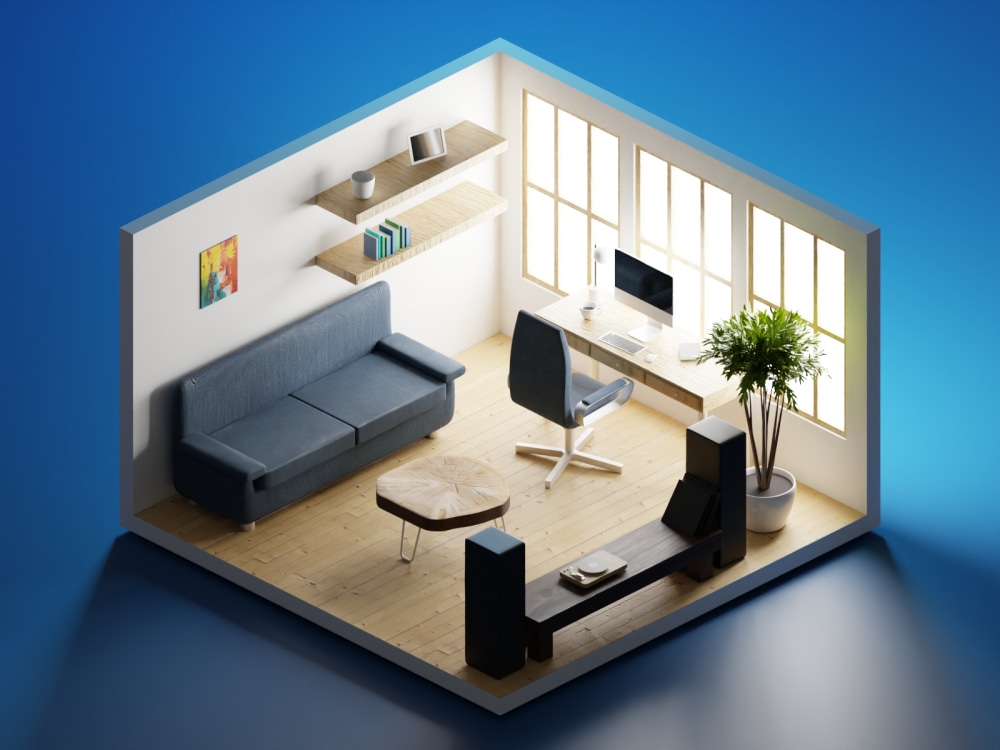 Create isometric 3d art | Upwork