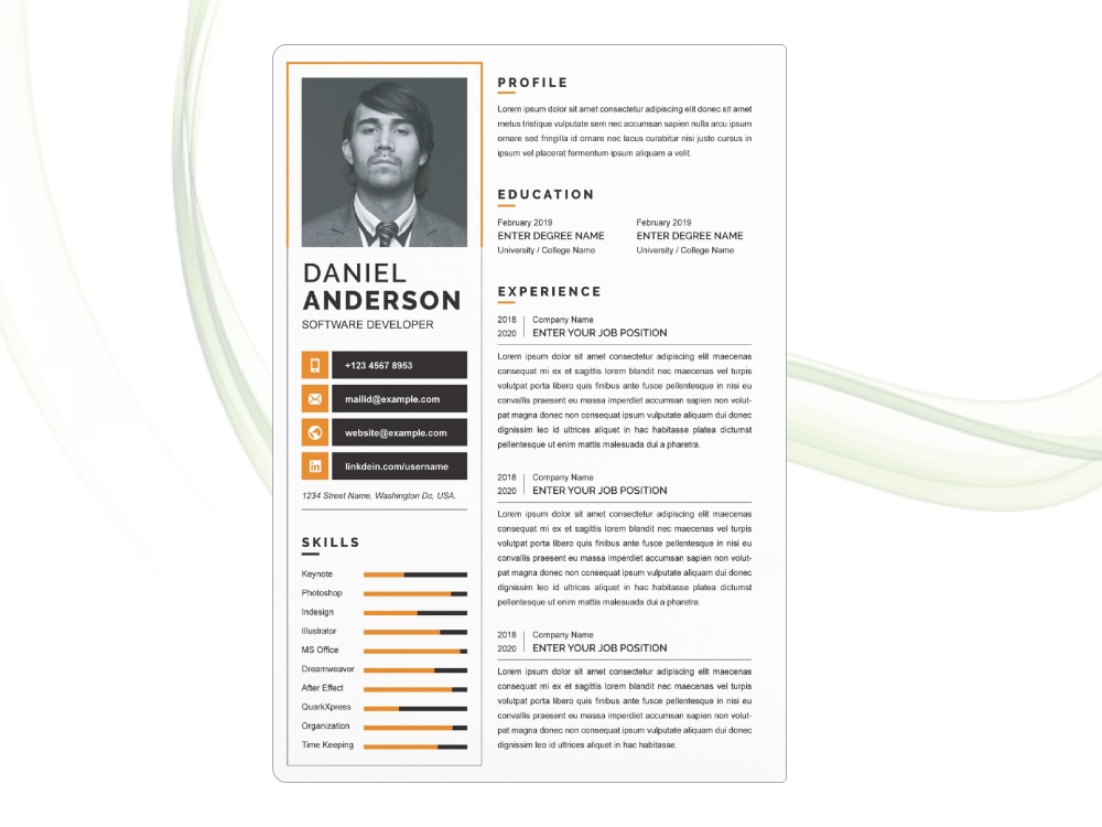 A modern curriculum vitae (CV) | Upwork