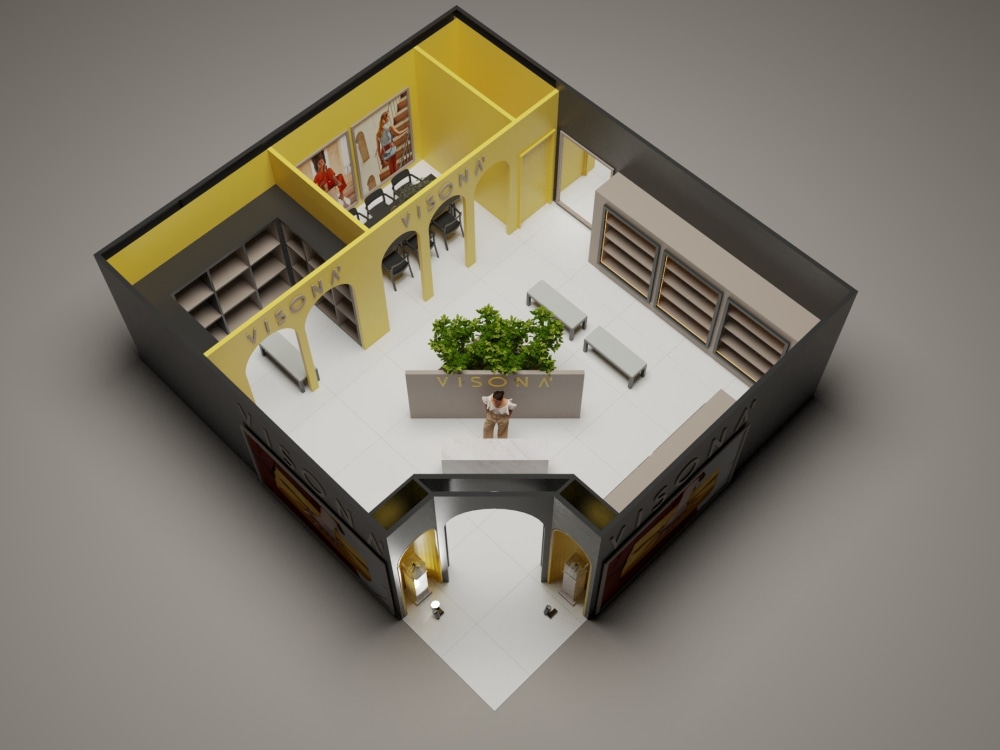 Trade Show Exhibition Booth Design with Renders and Drawings | Upwork
