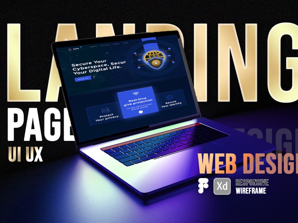 Design responsive website UI UX, landing pages in xd or Figma | Upwork