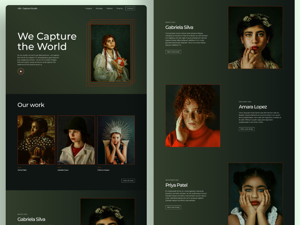 Professional portfolio website design | Upwork