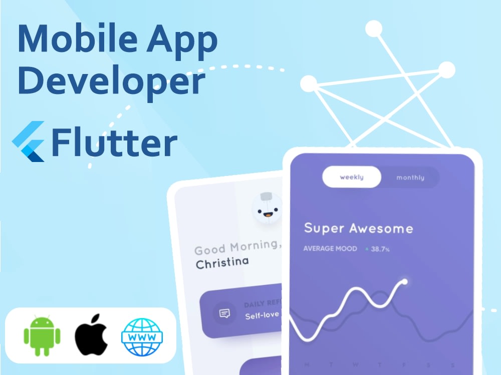 Flutter developer Android IOS Web Cross platform Hybrid Mobile application | Upwork