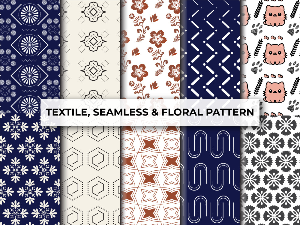 Seamless floral and repeat pattern design for textile prints | Upwork