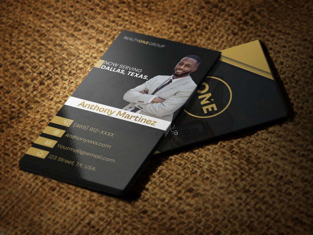Professional real estate, realtor business, visiting card design | Upwork