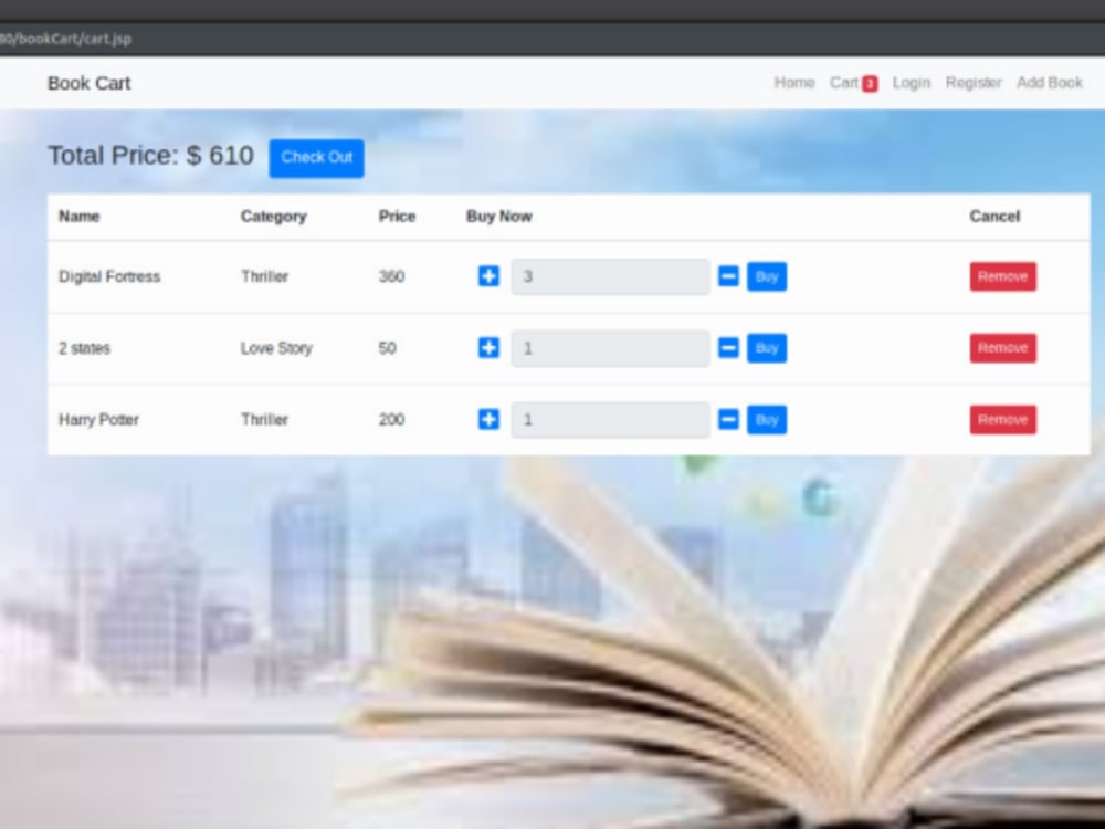 A clean and simple website for online book store | Upwork
