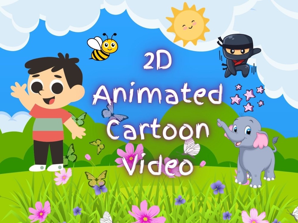 2D animated cartoon video for YouTube kids | Upwork
