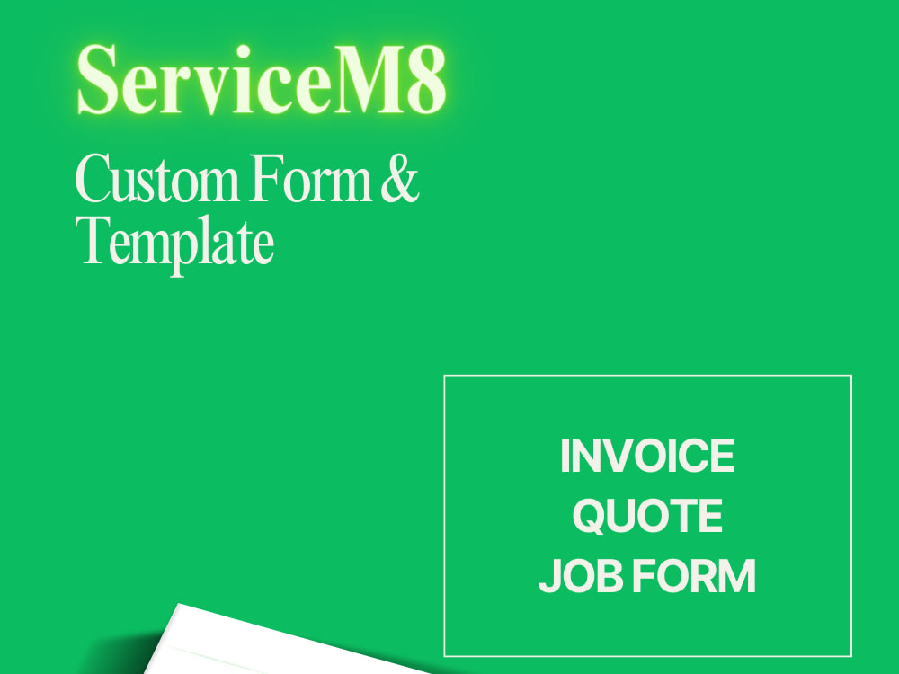 Custom servicem8 form and template | Upwork