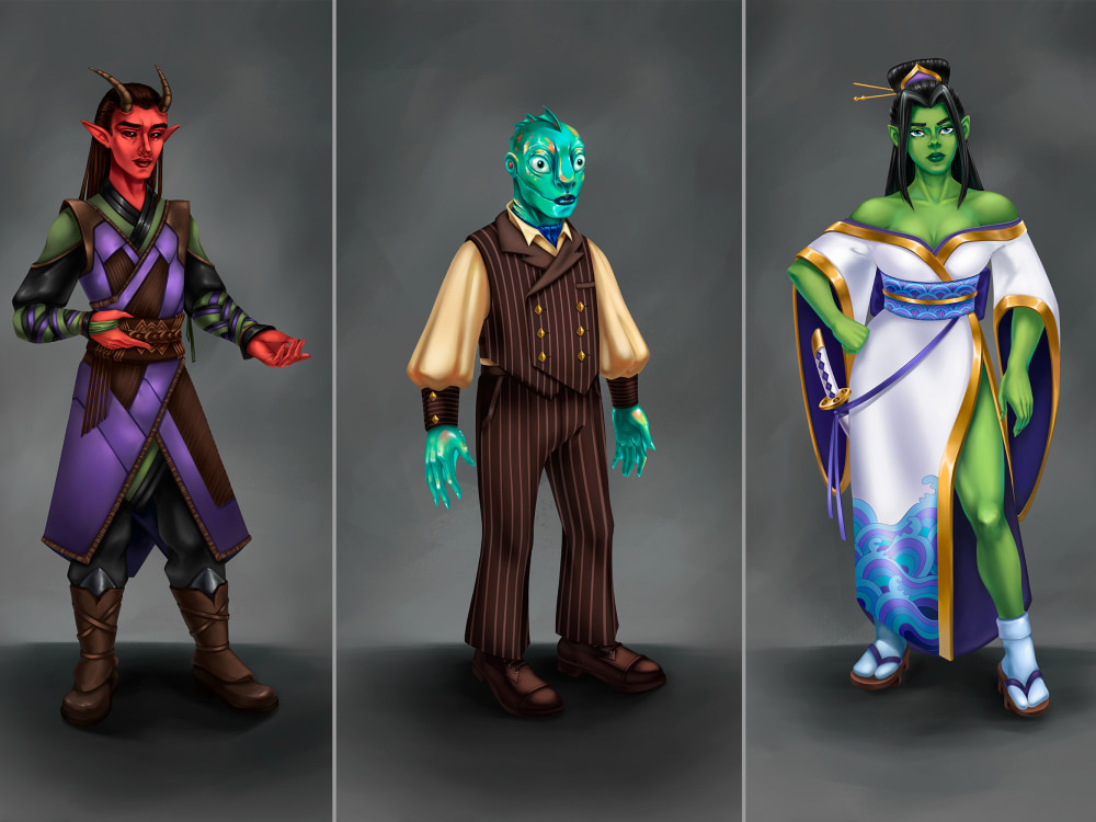 A character illustration for a game, comic or RPG | Upwork