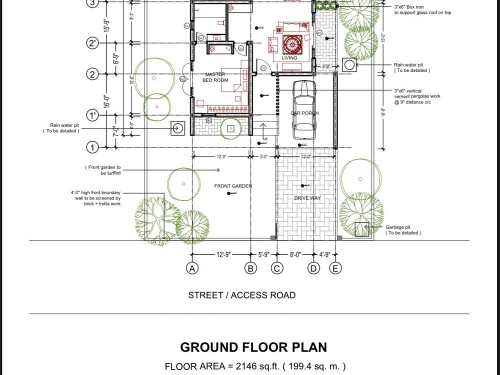 Architecture floor plan with details in AutoCAD | Upwork