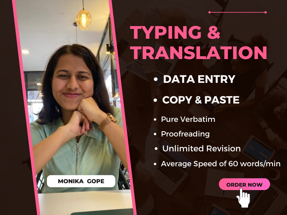 Data entry, typing, copy paste, excel and web research | Upwork