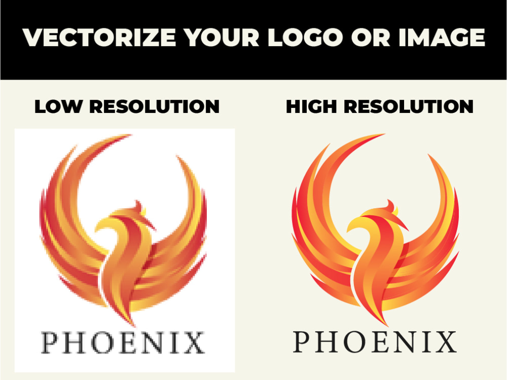Vector tracing, vectorize image, convert logo to vector (with small ...