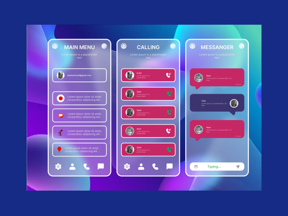 Ios android interface user experience UI UX Design in Figma,XD | Upwork