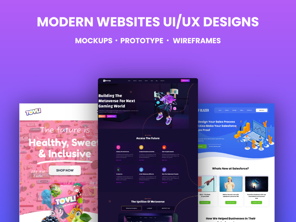Modern UI/UX Landing Page Designs | Upwork