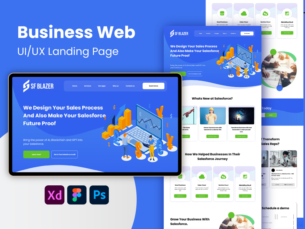 Modern UI/UX Landing Page Designs | Upwork