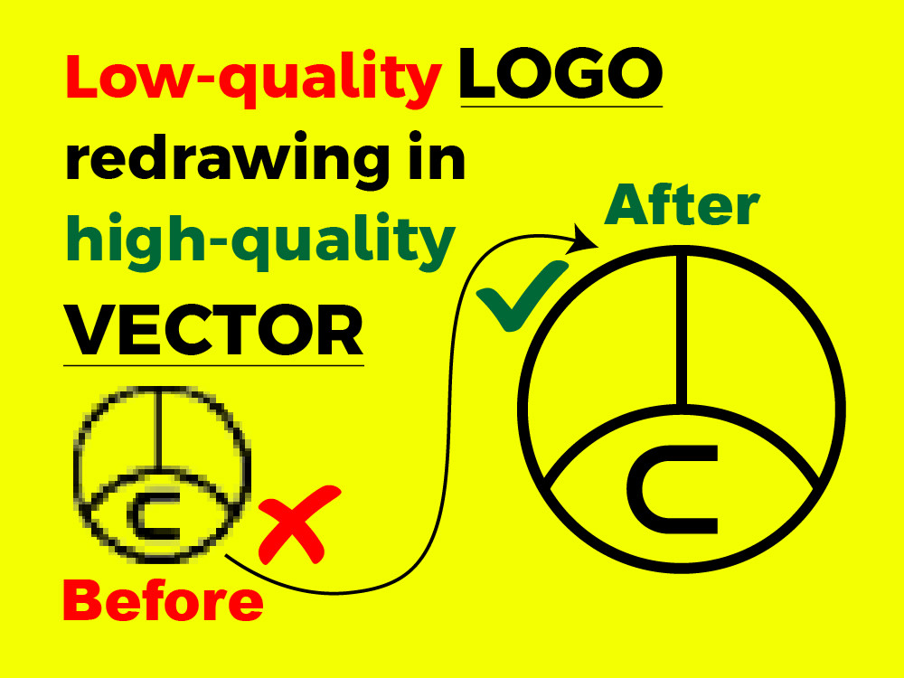 A vector drawing of existing logo | Upwork