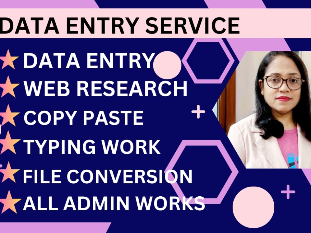 A great overview of data entry, web research, copy-paste and typing ...