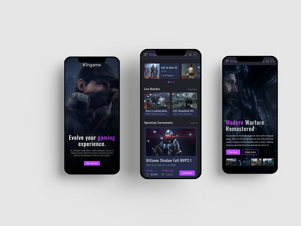 Stylish Gaming Dashboard UI/UX Design for Mobile App on Figma. | Upwork