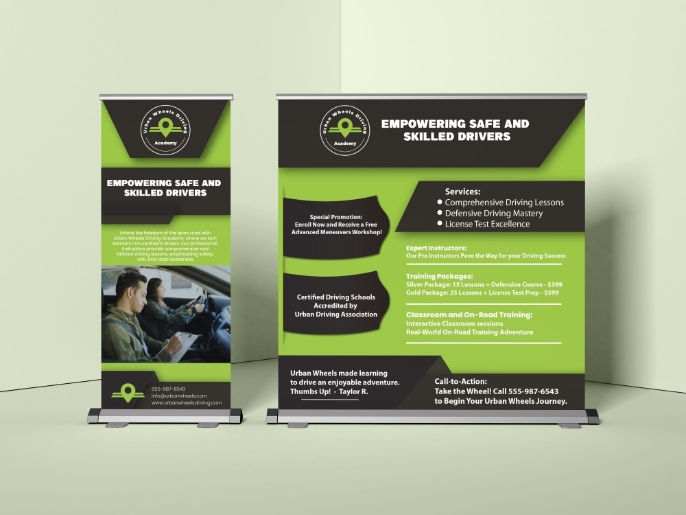 Professional retractable banner, standee and x stand | Upwork