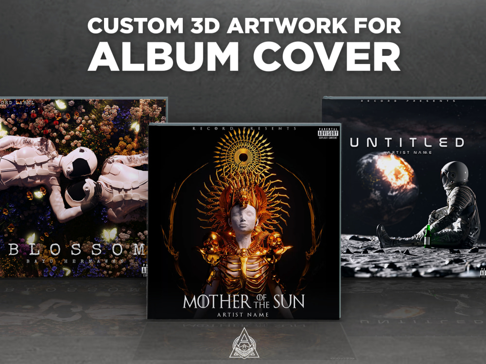 Professional Design Album Cover With 3D Artwork Style for Your Music ...