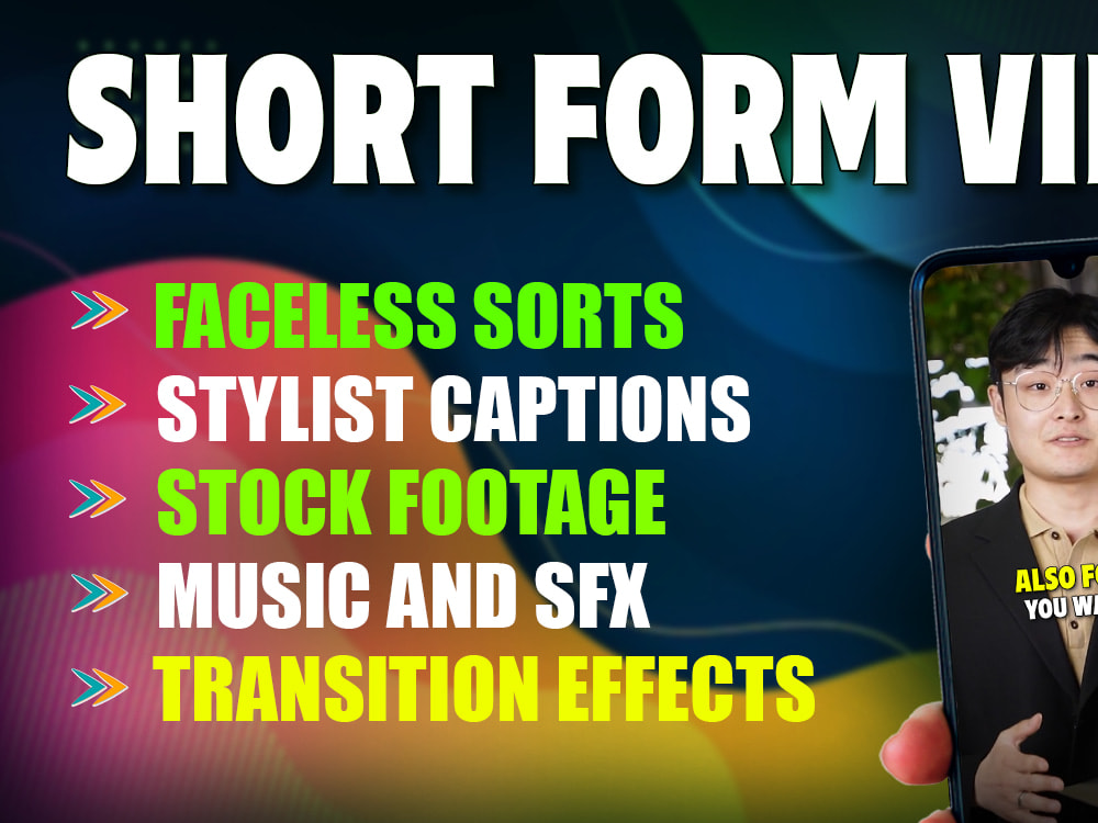 A short-form video editing with captions, viral YouTube shorts and ...