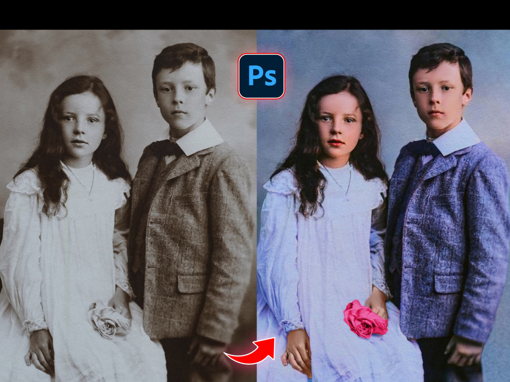 Photo restoration repair, fix damage colorize, old, Photo Restore, | Upwork