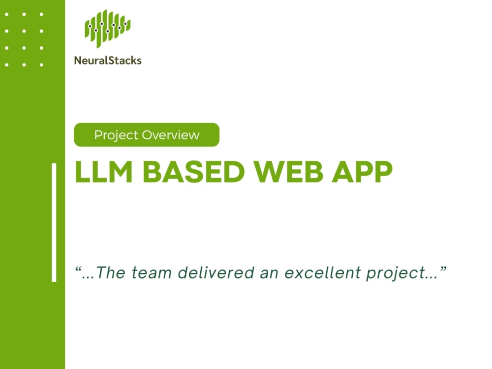 LLM Based Web App | Upwork