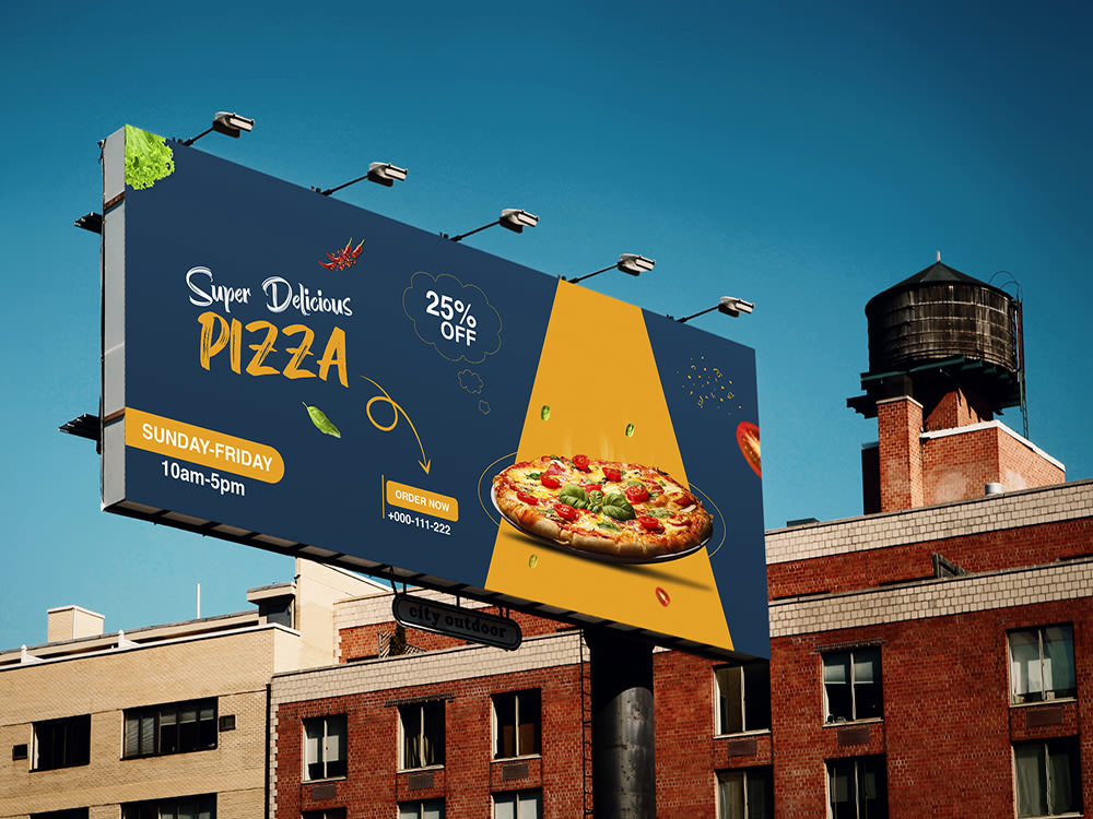 Modern billboards, hoardings, signboards, and sign/vinyl banner | Upwork