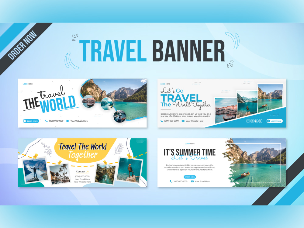 Eye-catchy social media cover or header banner ads design | Upwork