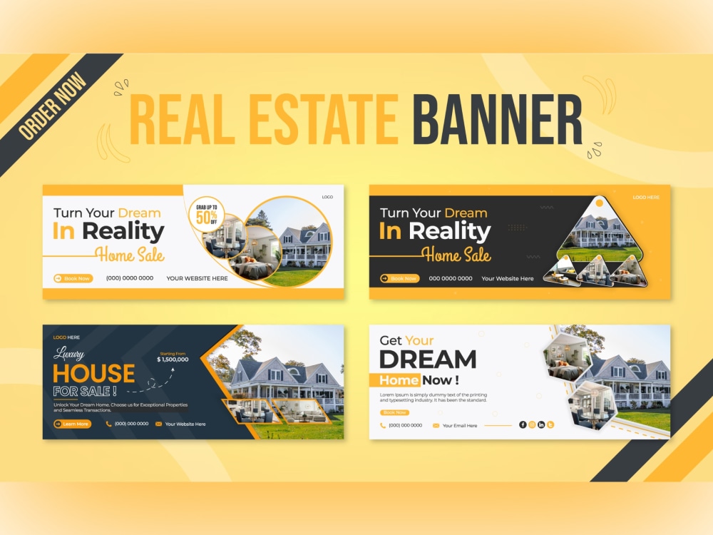 Eye-catchy social media cover or header banner ads design | Upwork