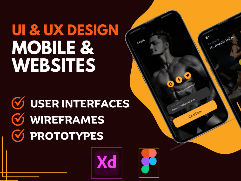 UI UX of Mobile App and Website with Wireframing and Prototype | Upwork