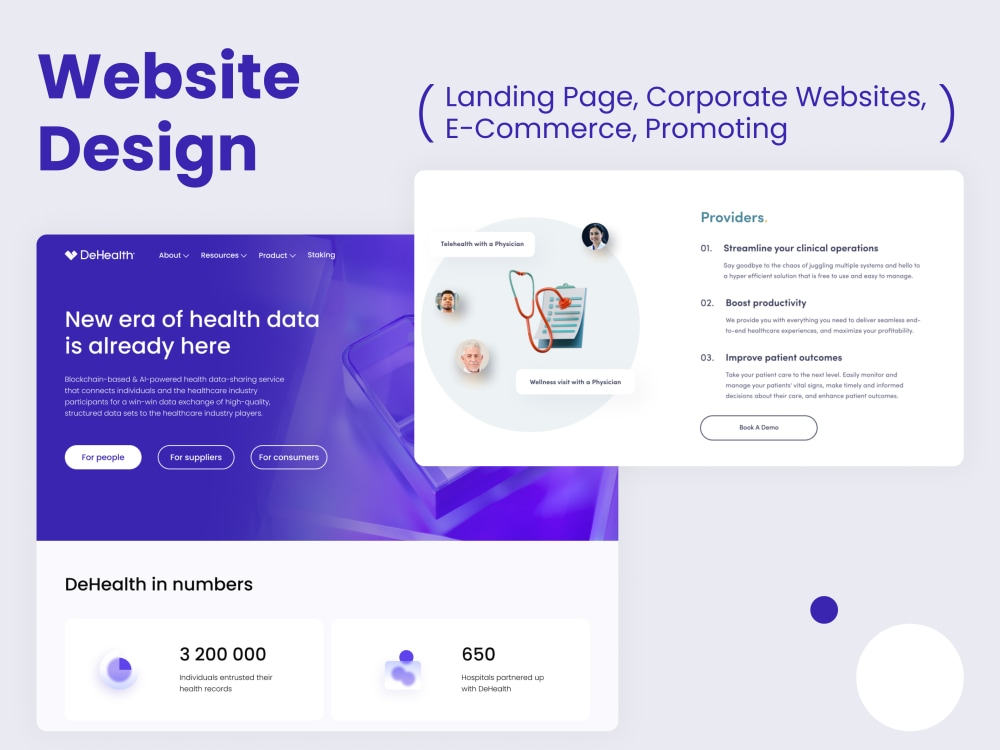 A modern design of website that will increase conversions & bring ...