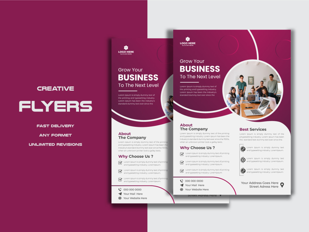 Creative, professional, corporate, event flyer, poster, and leaflet ...