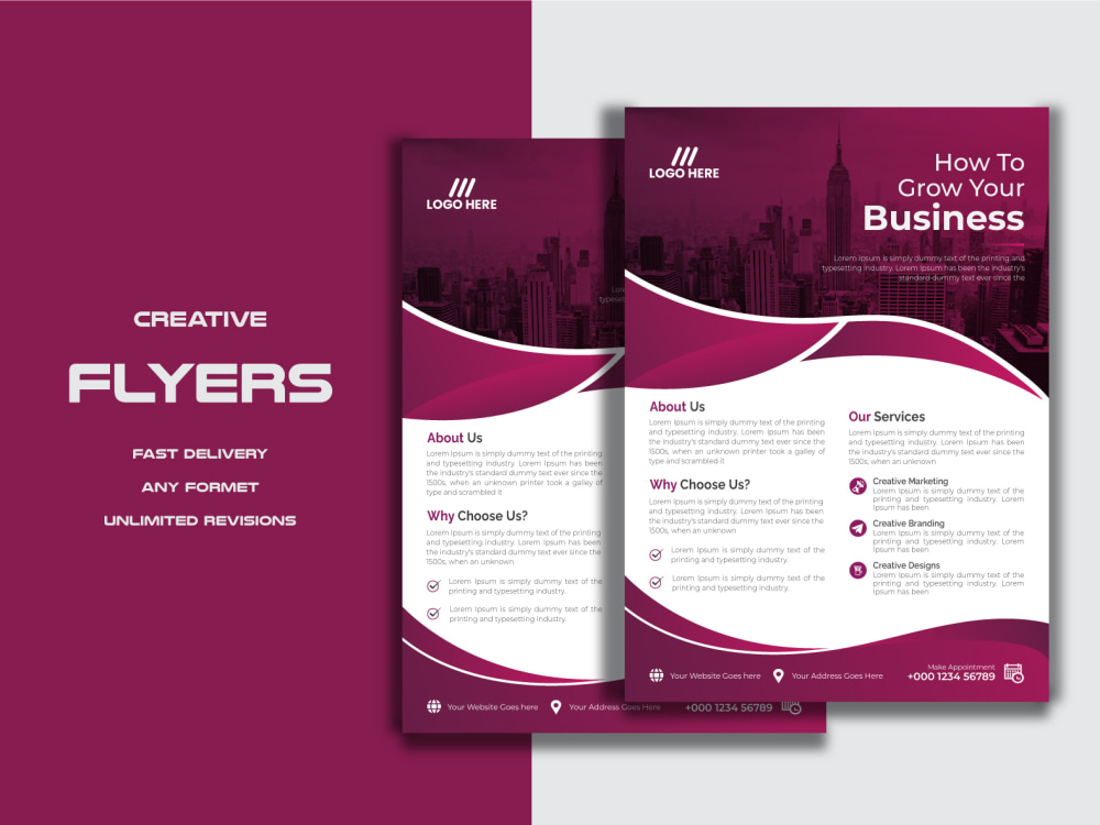 Creative, professional, corporate, event flyer, poster, and leaflet ...