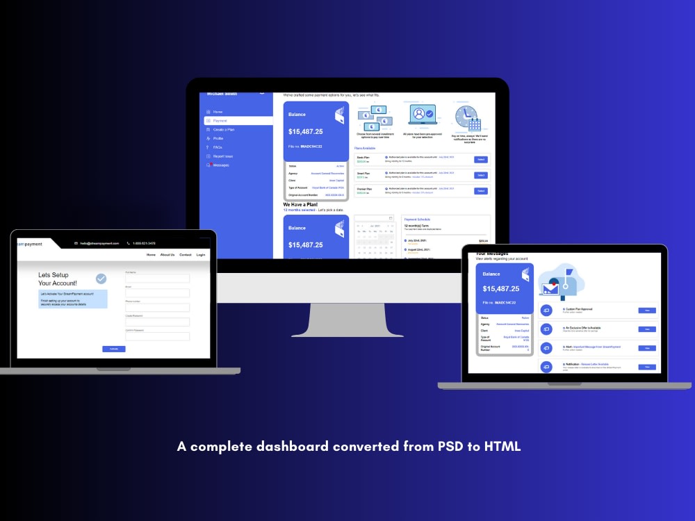 Figma, XD, PSD, AI converted into responsive, pixel-perfect HTML website | Upwork