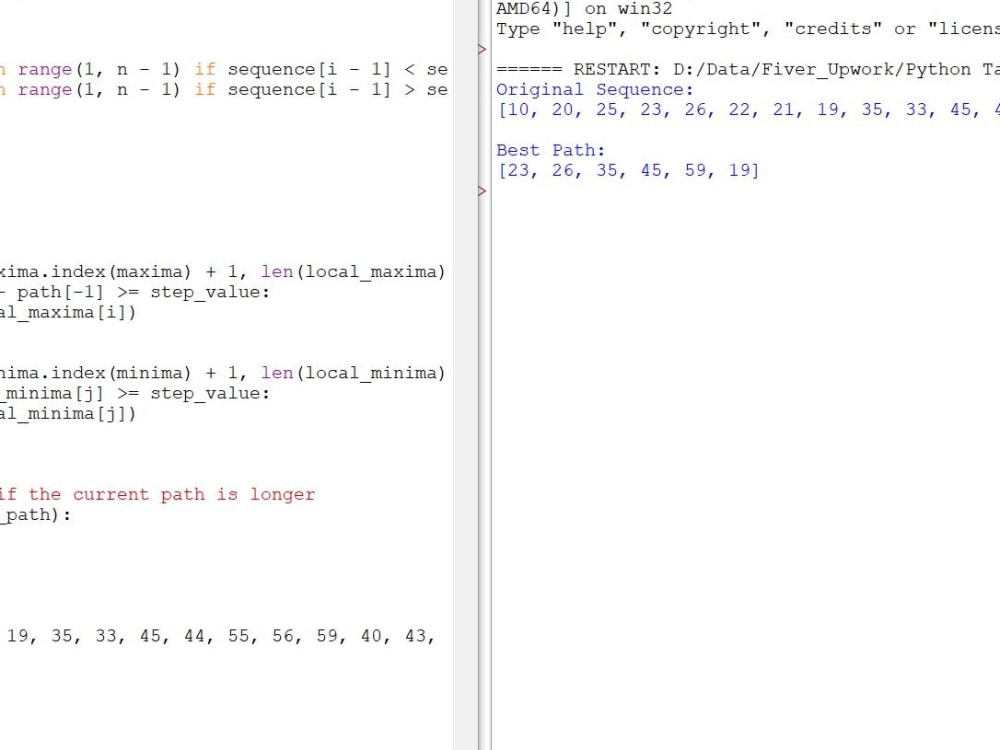 Python based small scale projects solution | Upwork