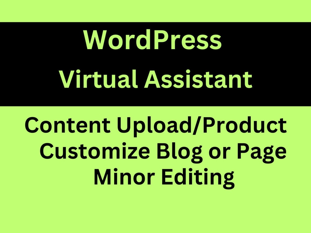 A WordPress Virtual Assistant for Your WordPress Website | Upwork
