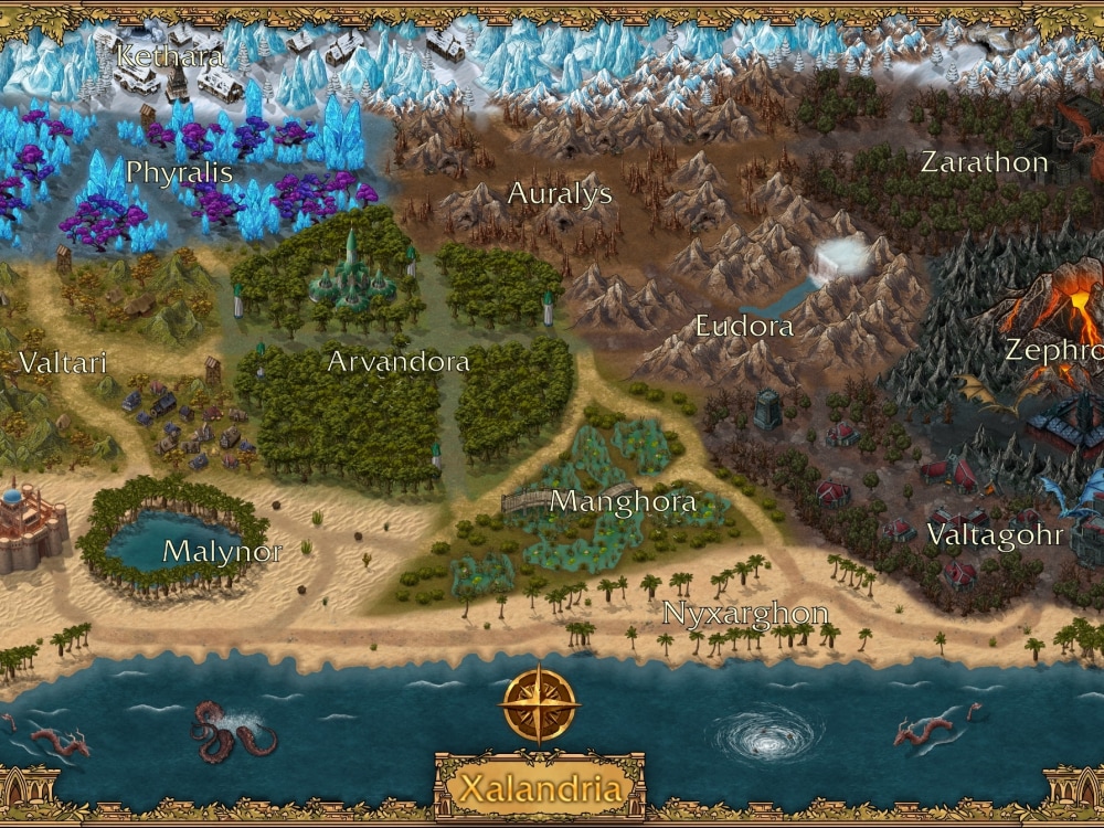 Fantasy, retro and vintage maps for board games | Upwork