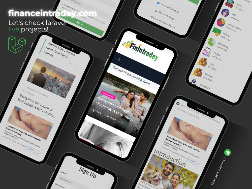 News ,Blog Website UI design, dashboard UI UX design, Laravel ...