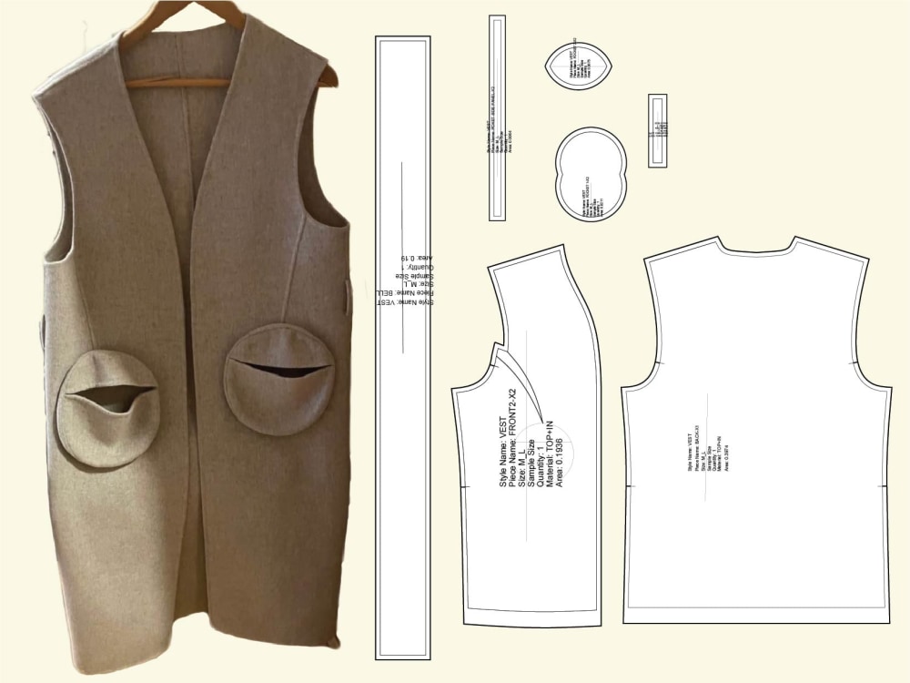 All kinds of Clothing Sewing Patterns and CAD grading DXF | Upwork