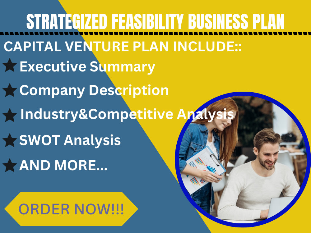 A strategized venture capital business plan, pitch deck, feasibility ...