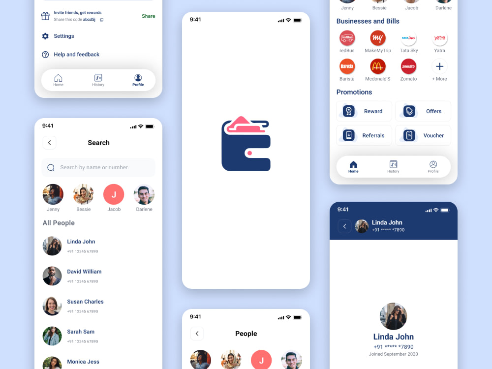 A mobile app UI and website UI design | Upwork