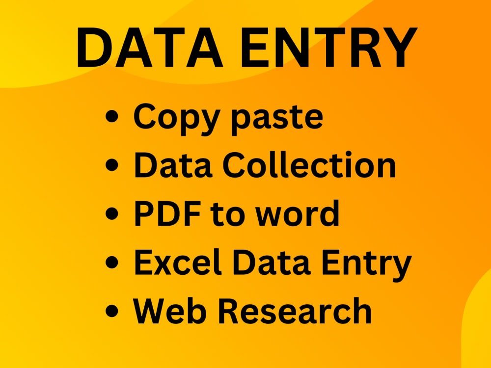 Web scraping, web research, Data Entry Services with 100% accuracy | Upwork