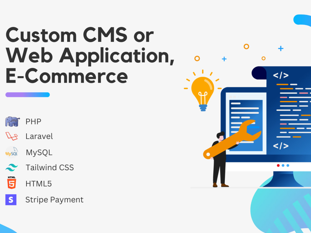 A custom CMS along with stripe payment with PHP Laravel | Upwork