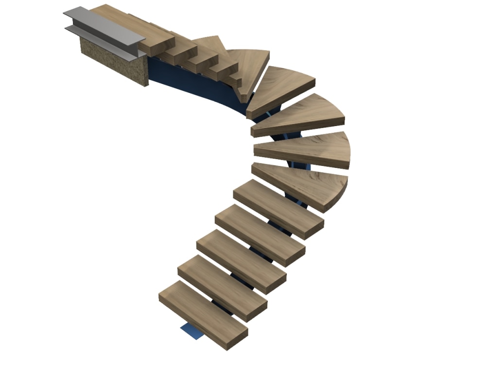 Amazing 3D floating Stair model and drawing | Upwork