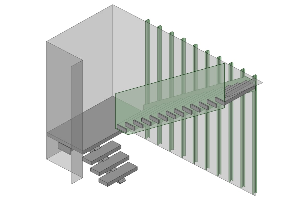 Amazing 3D floating Stair model and drawing | Upwork